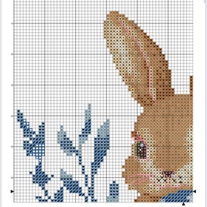 Bunny and Easter Egg Counted Cross Stitch Pattern (PDF + XSD) - Etsy UK