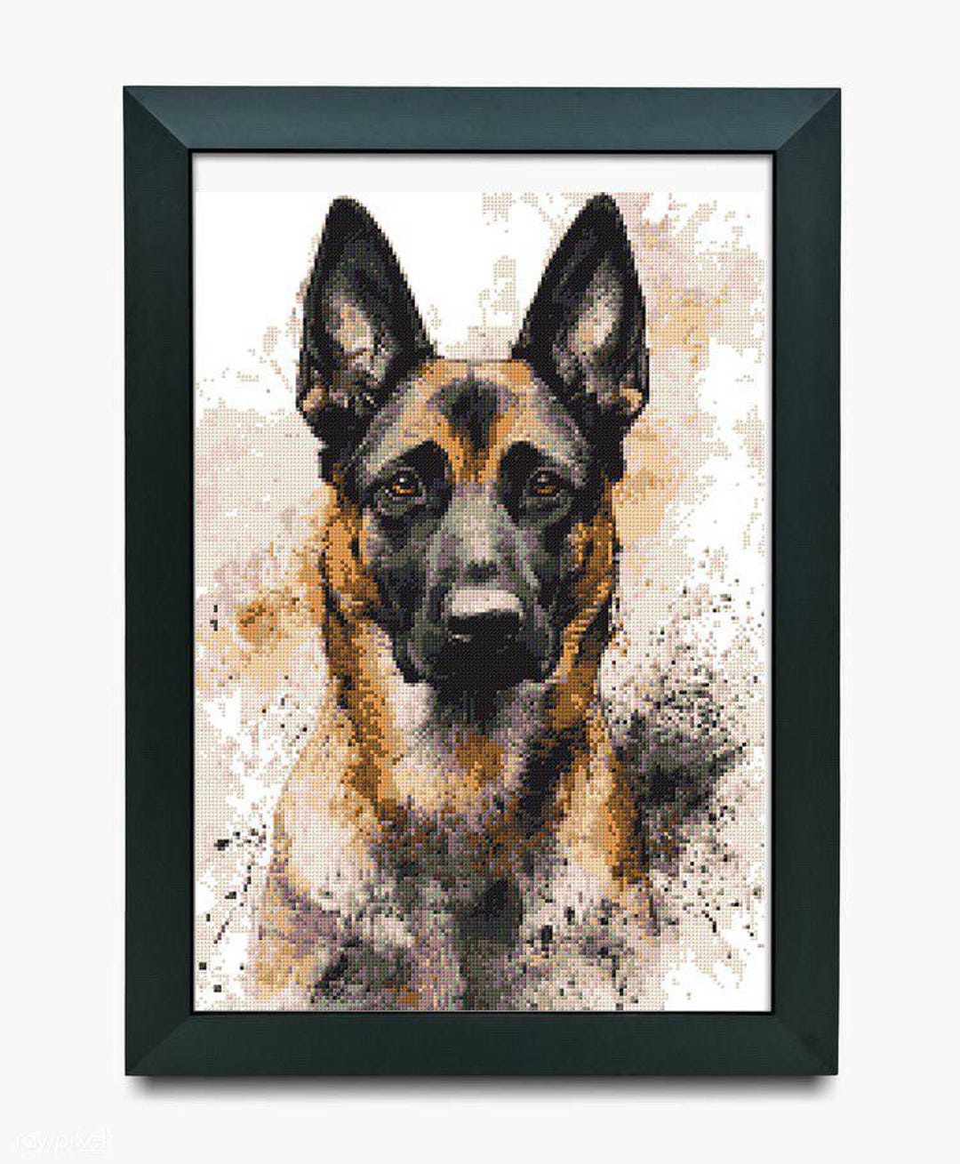 Belgian Malinois PDF + Xsd Counted Cross Stitch Pattern | Embroidery ...