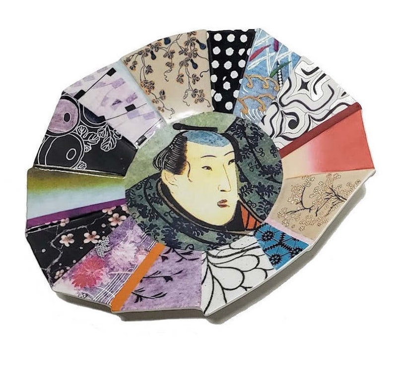 Fabienne Jouvin Paris Tozai 12.5 Porcelain Charger Plate Shallow Bowl 1 ...