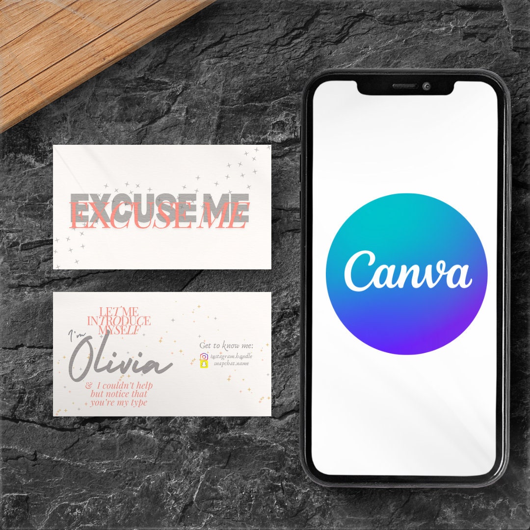 Single Dating Business Card Editable Template, Canva Downloadable Funny ...
