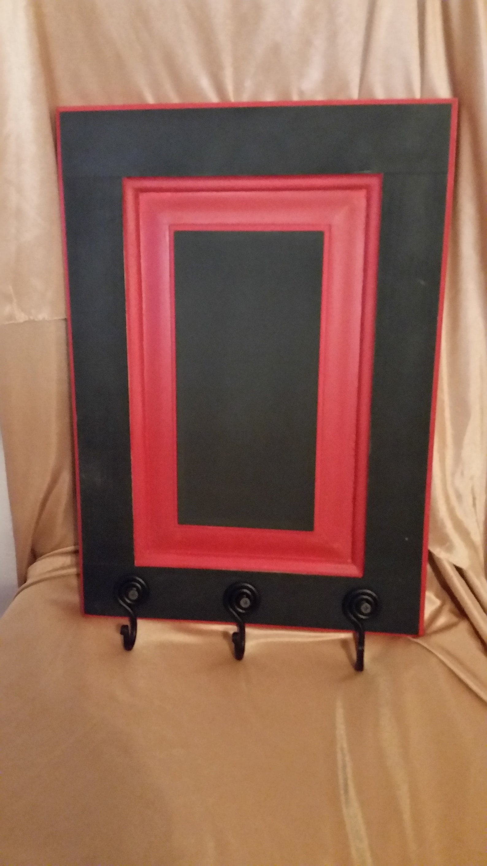 Chalk Board, Wall Hanging Daily Notes, and Key Holder, Jewelry Hanger ...