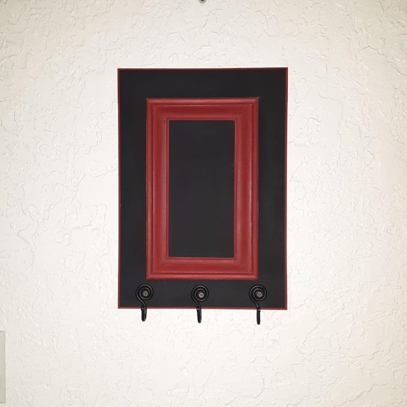 Chalk Board, Wall Hanging Daily Notes, and Key Holder, Jewelry Hanger ...