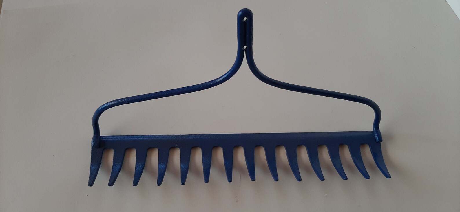 Upcycled Rake-old Red Rake Wine Glass Holder-jewelry Hanger-key Hanger ...