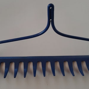 Upcycled Rake-old Red Rake Wine Glass Holder-jewelry Hanger-key Hanger ...