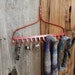 Upcycled Rake-old Red Rake Wine Glass Holder-jewelry Hanger-key Hanger ...