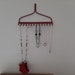 Upcycled Rake-old Red Rake Wine Glass Holder-jewelry Hanger-key Hanger ...