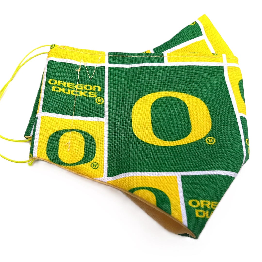 Oregon Ducks Face Mask, Quilters Cotton, Washable, Adult Sizes - Etsy