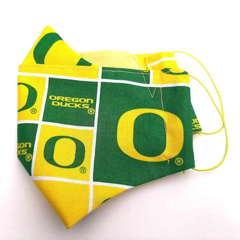 Oregon Ducks Face Mask, Quilters Cotton, Washable, Adult Sizes - Etsy