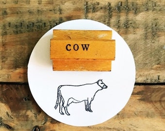 Cow stamp | Etsy