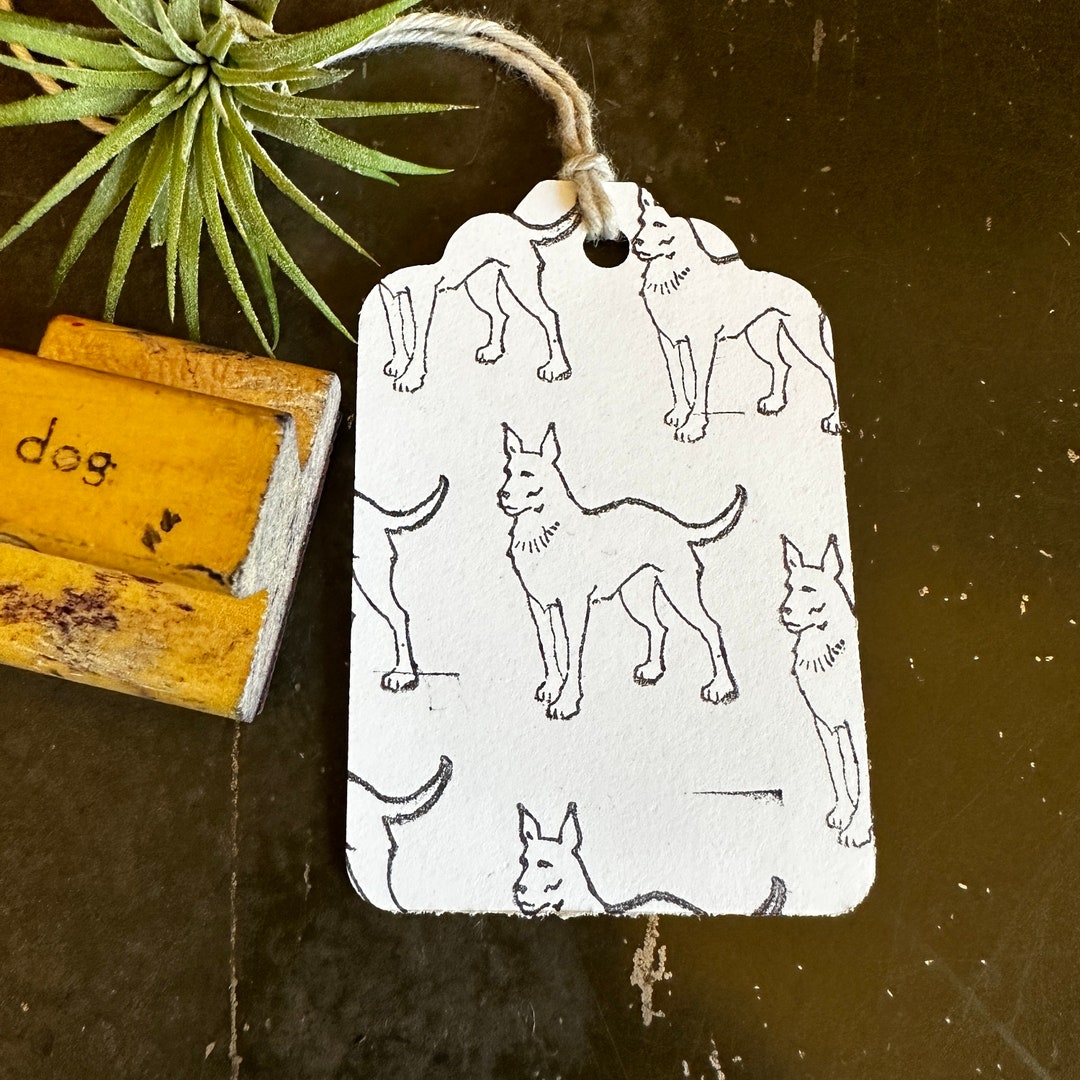 Vintage Dog Stamp, Wooden Dog Stamp, the Classroom Printer, Old Wood ...