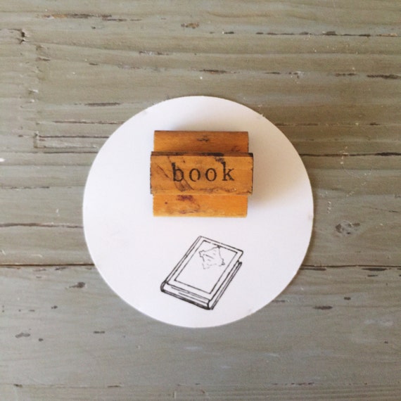 Vintage Book Rubber Stamp Book Club & Teacher Gifts Present | Etsy