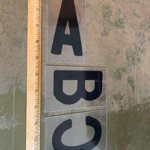 Medium 5 Inch Vintage Sign Letters Available by the Letter - Black ...