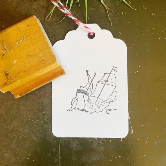 Vintage Sail Boat Stamp Rubber Stamps for DIY Transportation - Etsy