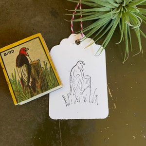 Vintage Bird Lithograph Rubber Stamp, BUJO Bullet Journal & Planner ...