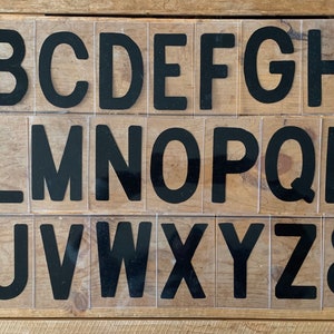 Medium 5 Inch Vintage Sign Letters Available by the Letter - Black ...