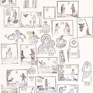 Vintage Religious Stamps, Mother & Jesus Catholic Rubber Stamps, Saints ...
