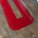 9 Red Vintage Sign Numbers, Pick Your Numbers, Red Lettering on Clear ...