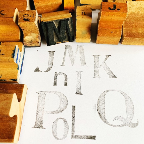 Initial Letter Stamp - Etsy