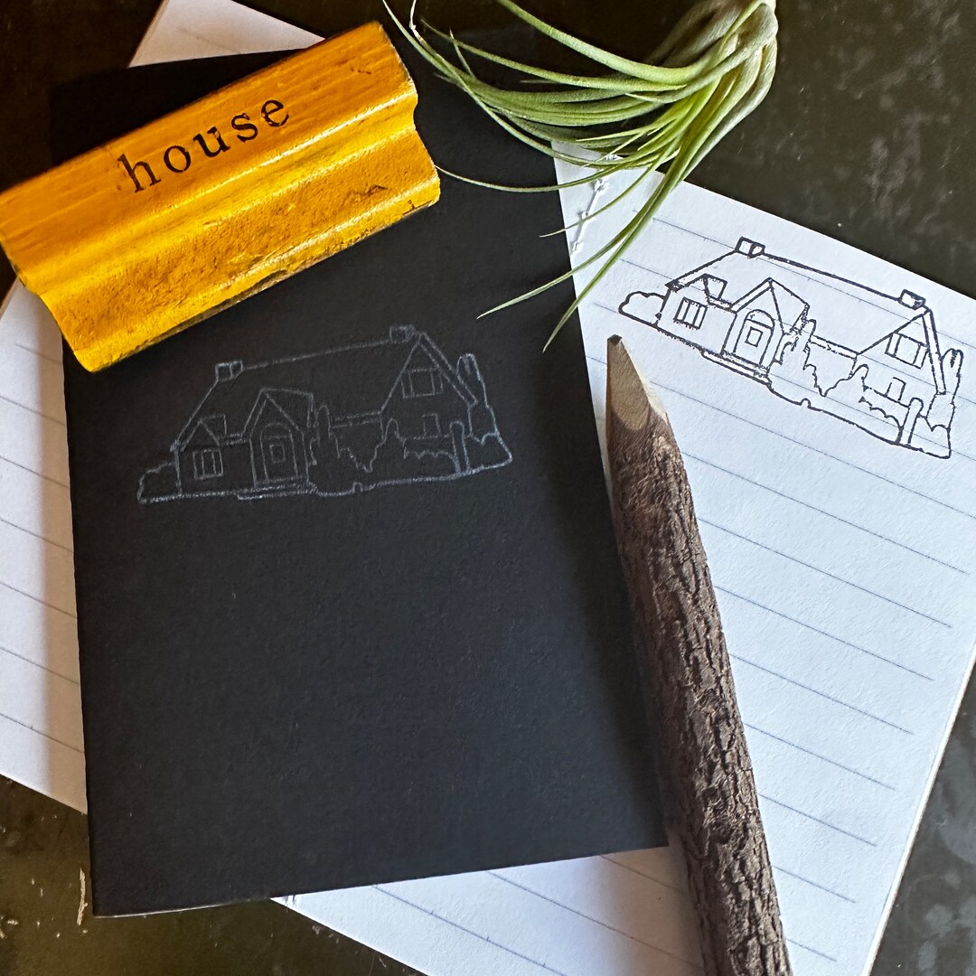 Vintage House Stamp, Vintage Rubber Stamps, New Homeowner Gift, Present ...