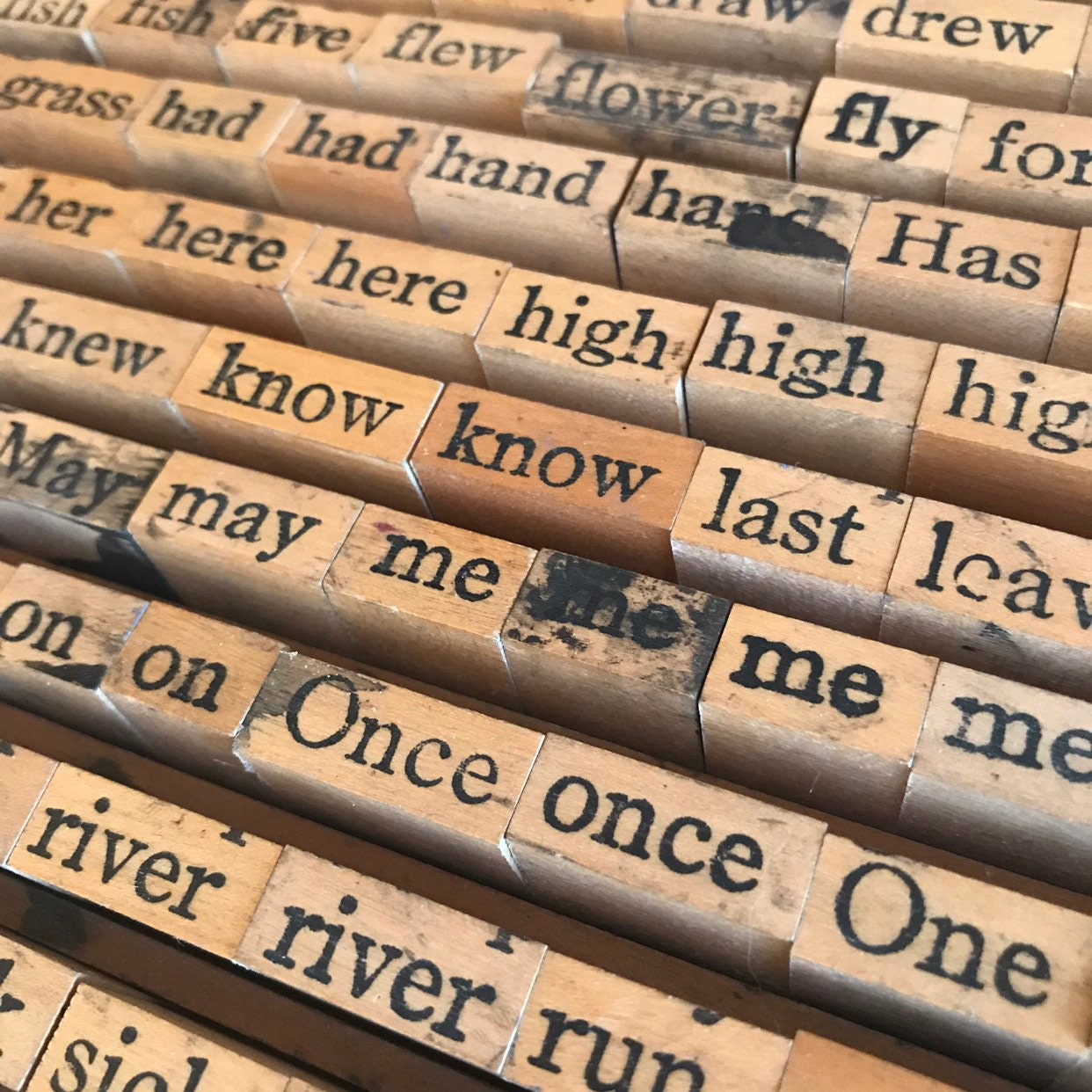 A-C Vintage Journaling Word Stamps Creative Play for All Ages | Etsy ...