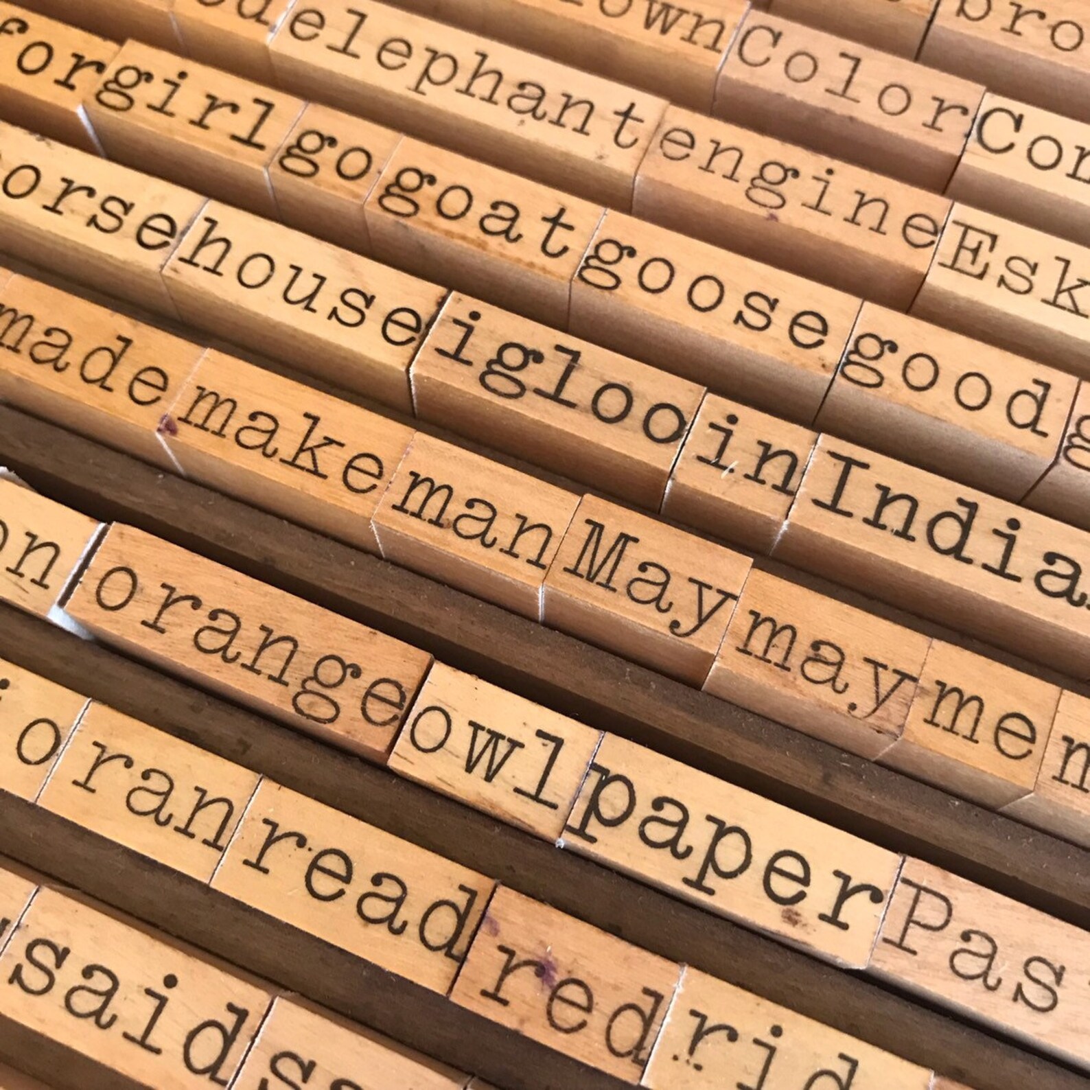 D-G Vintage Journaling Word Stamps, Creative Play for All Ages - Etsy