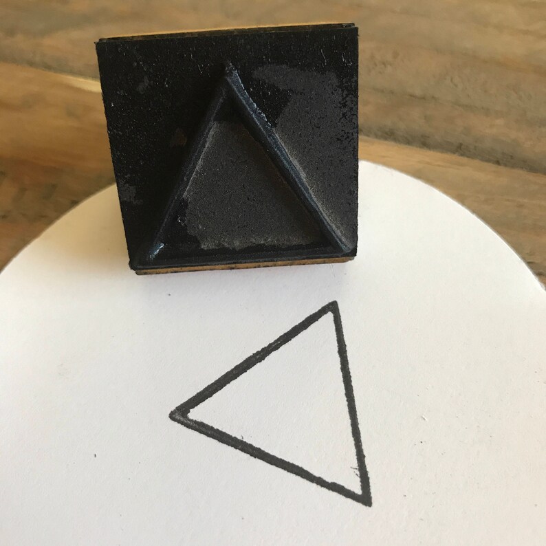 Vintage Triangle Stamp Shapes Rubber Stamps for Planners & - Etsy