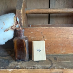 Vintage Bold Outline Water Tap Stamp, Faucet Wood Stamps, Water ...