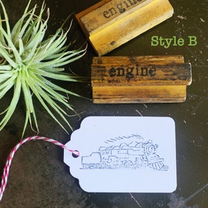 Vintage Train Stamp, Rubber Stamps for Planners, Bullet Journals & All ...