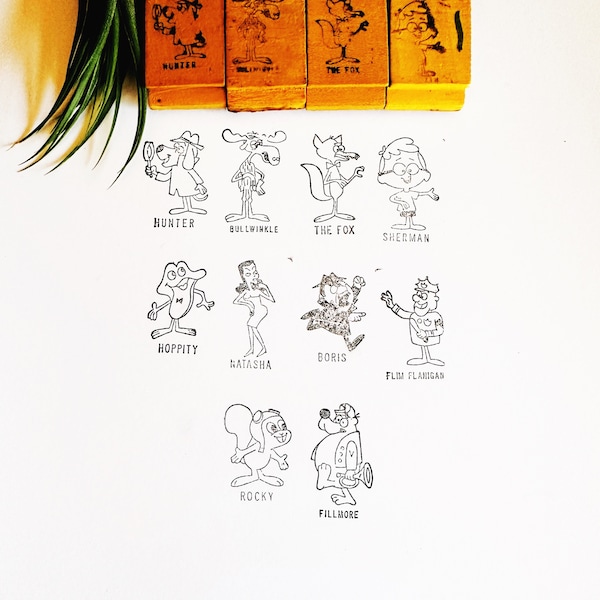 Cartoon Rubber Stamp - Etsy