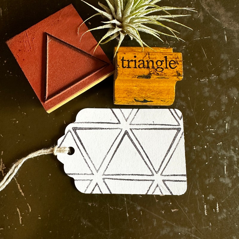 Triangle Stamp - Etsy