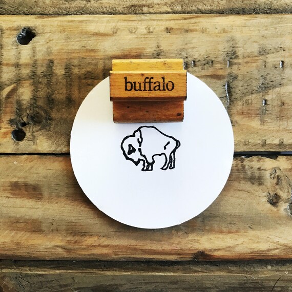Vintage Buffalo Rubber Stamp Animals in Nature Design Stamps - Etsy