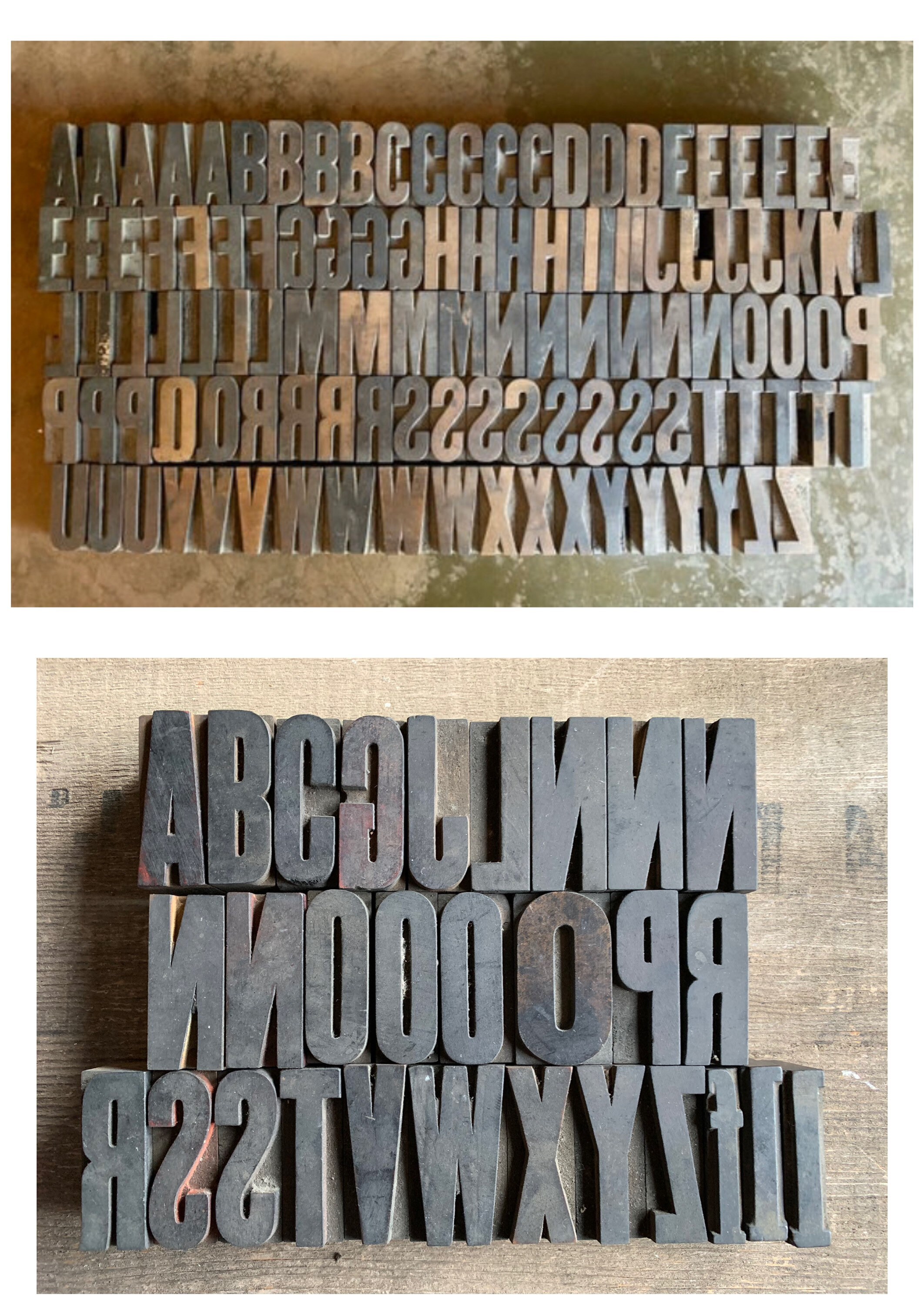 1 5/8 Inch Vintage Letterpress Letters Pick Your Letters | Etsy