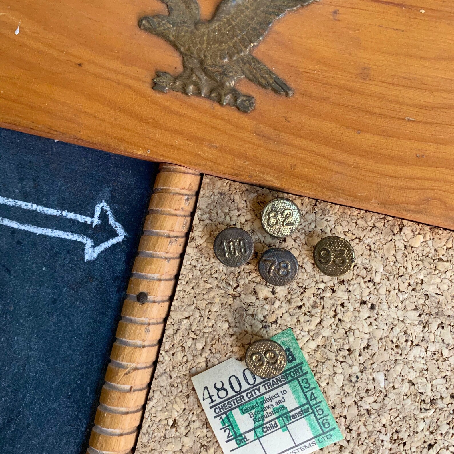 5 Vintage Brass Number Thumb Tacks Set Vintage Industrial | Etsy