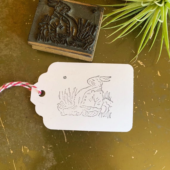 Vintage Peter Rabbit Stamp Sitting Wood & Rubber Stamps for - Etsy