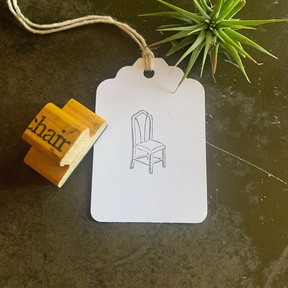 Vintage Chair Rubber Stamp Old Furniture Images for Ephemera - Etsy