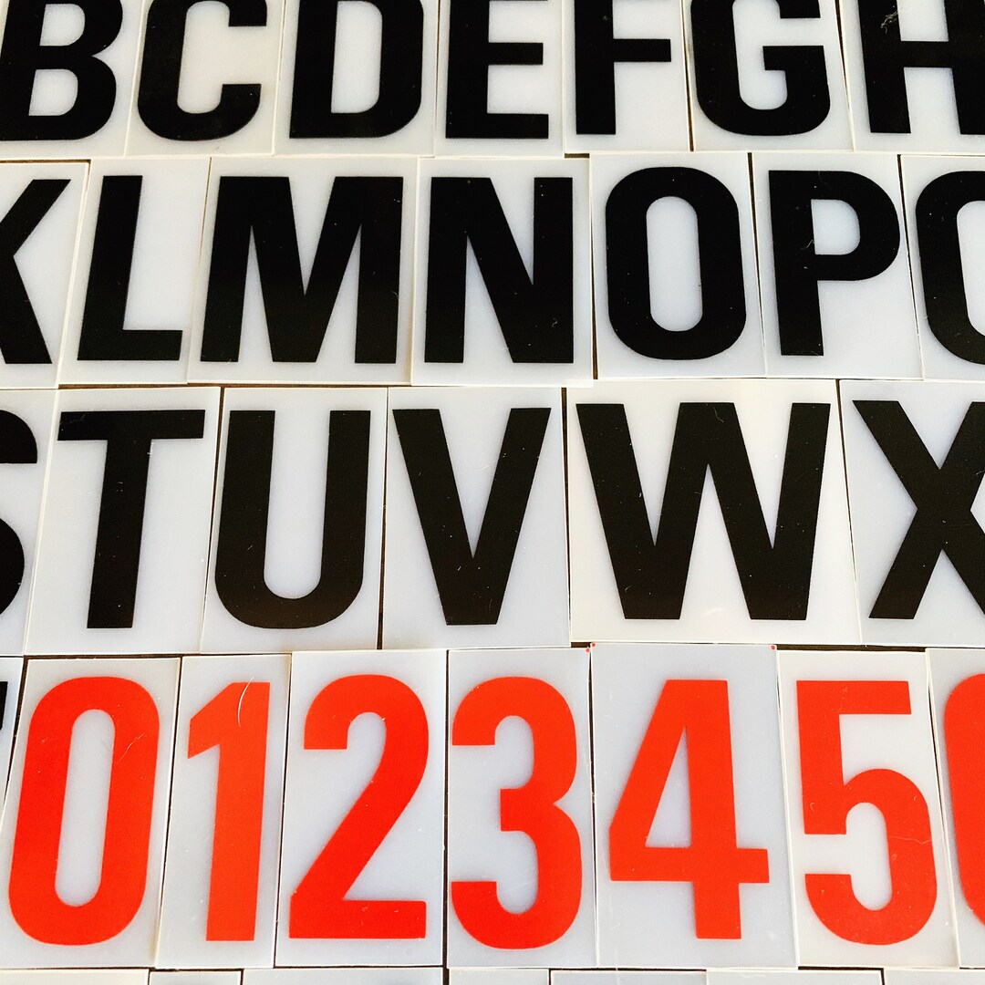 Mini 2” Vintage Sign Letters Available by the Letter or Number, Black ...