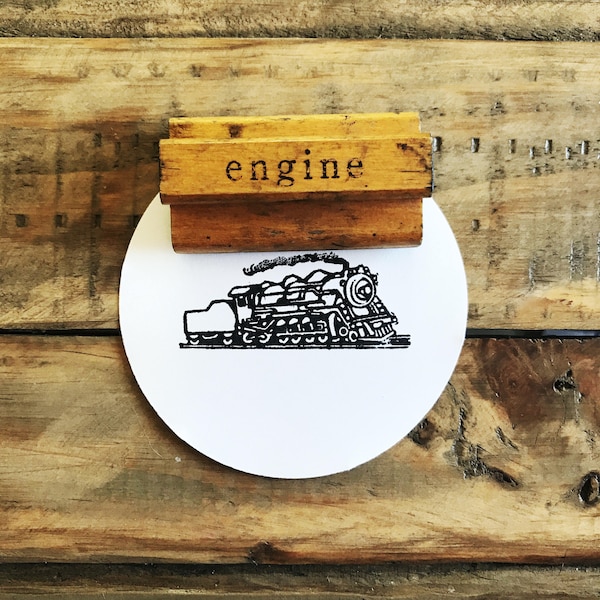 Train Stamp - Etsy
