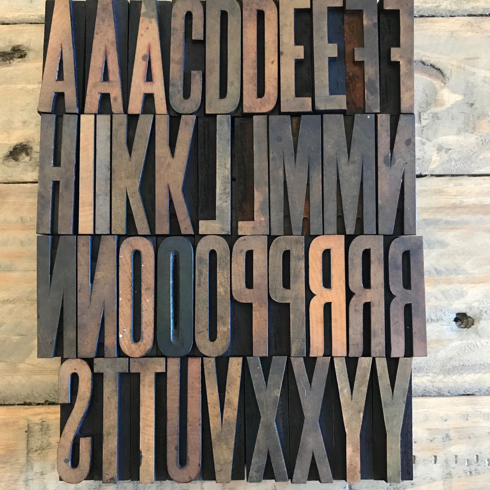 2 Inch Letter Pick Your Letters Vintage Letterpress Wood - Etsy