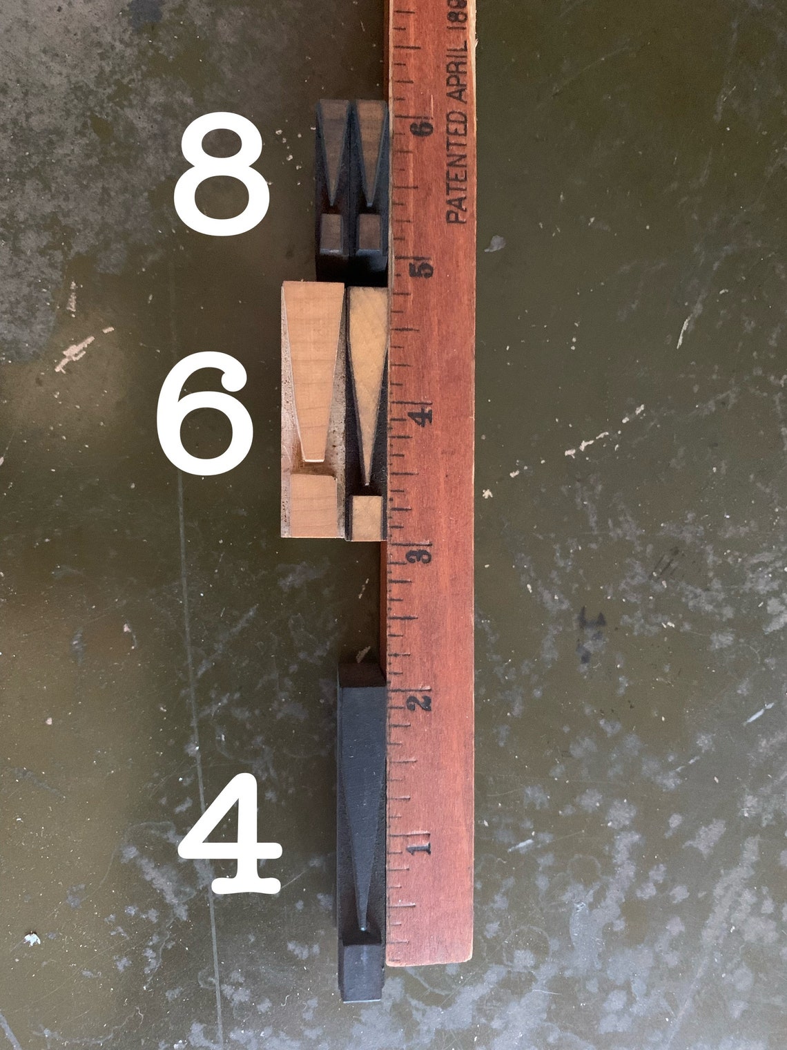 Choose Your Size Letterpress Exclamation Point Vintage | Etsy