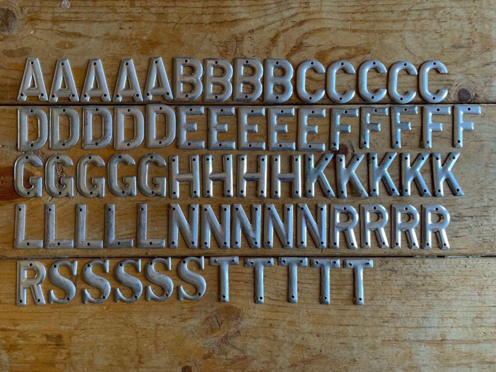 Vintage Metal Letters and Numbers for Industrial Decor & - Etsy