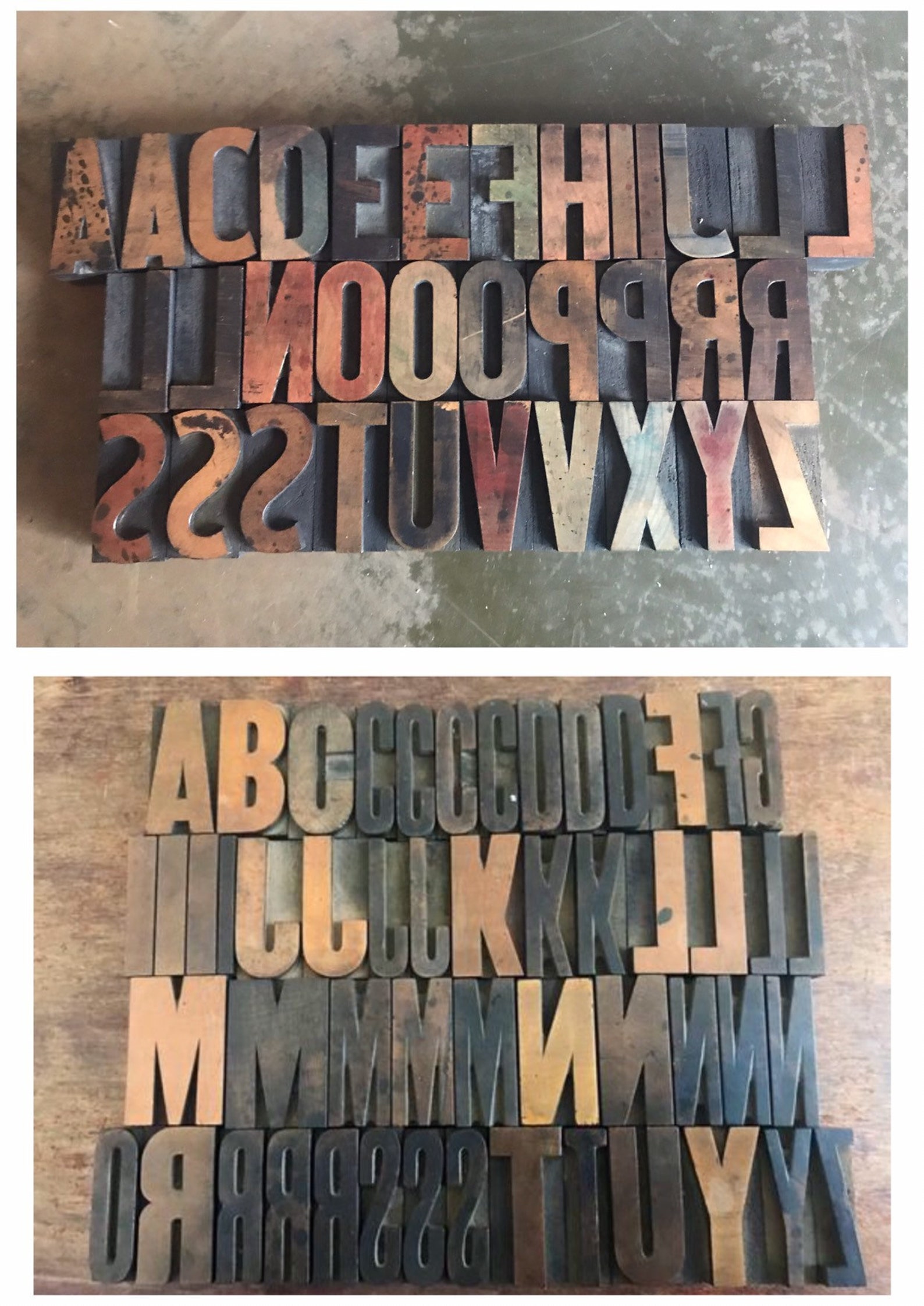 2 Inch Letter Pick Your Letters Vintage Letterpress Wood | Etsy