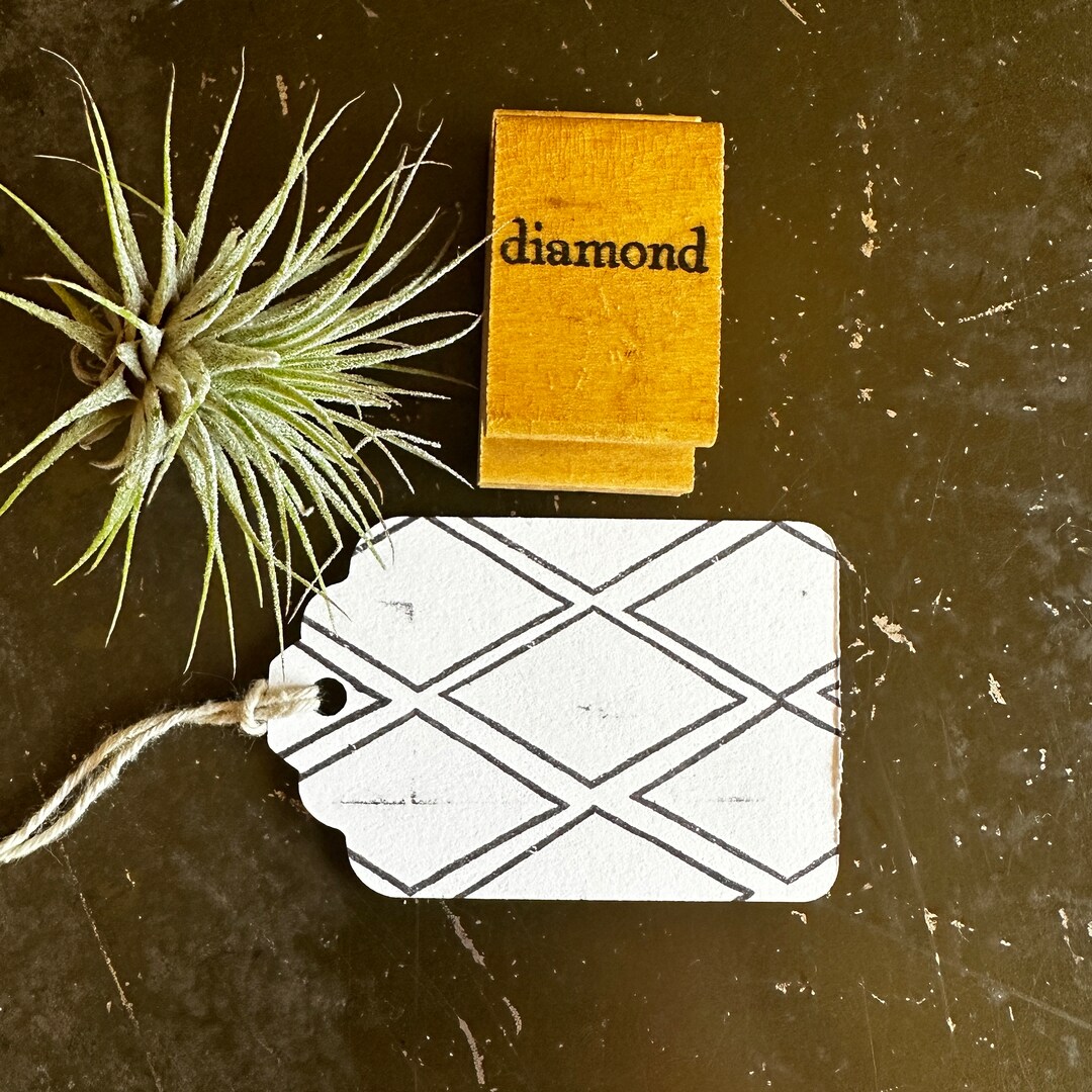 Vintage Diamond Stamp for Bullet Journals, Planner Rubber Stamps ...