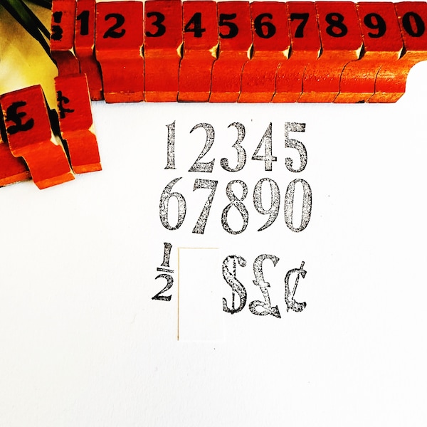 Number Stamp Set - Etsy