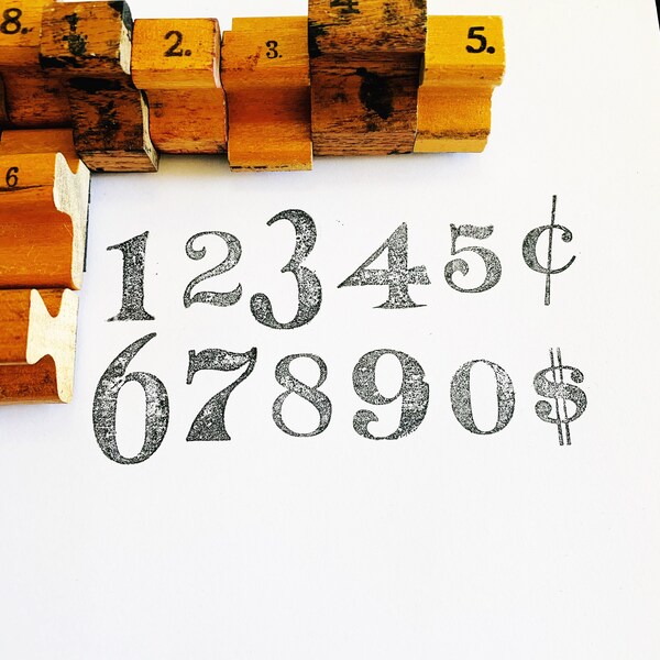 Number Stamps - Etsy