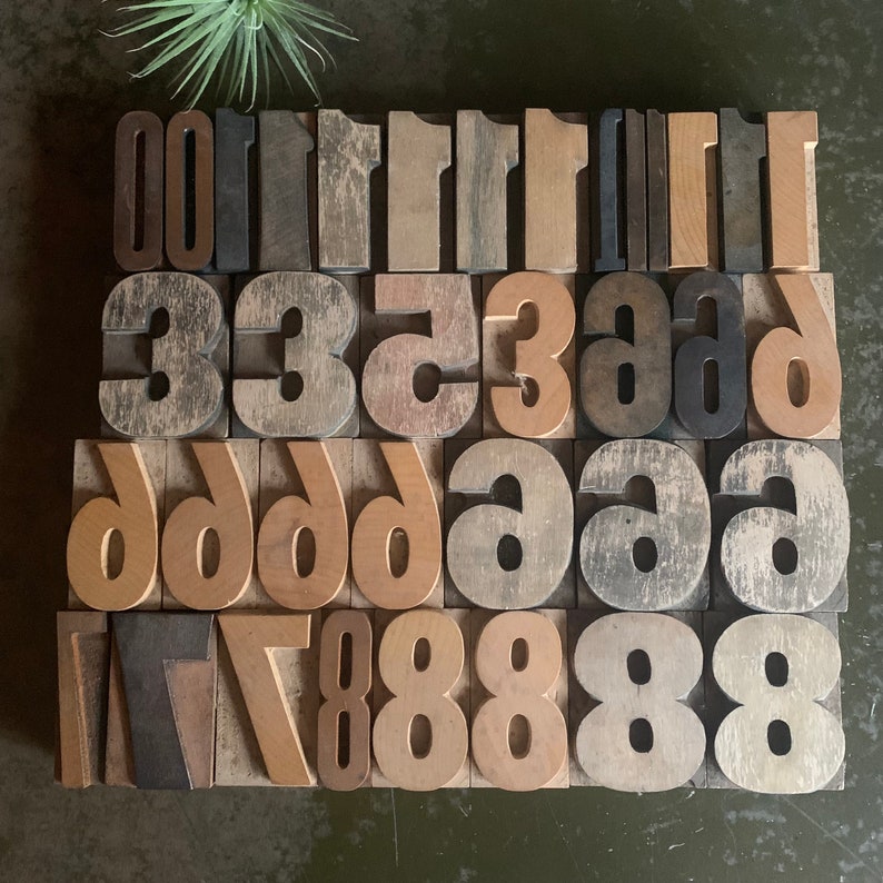 2" Sold by the Number Letterpress, Print Shop Gifts for Printers ...