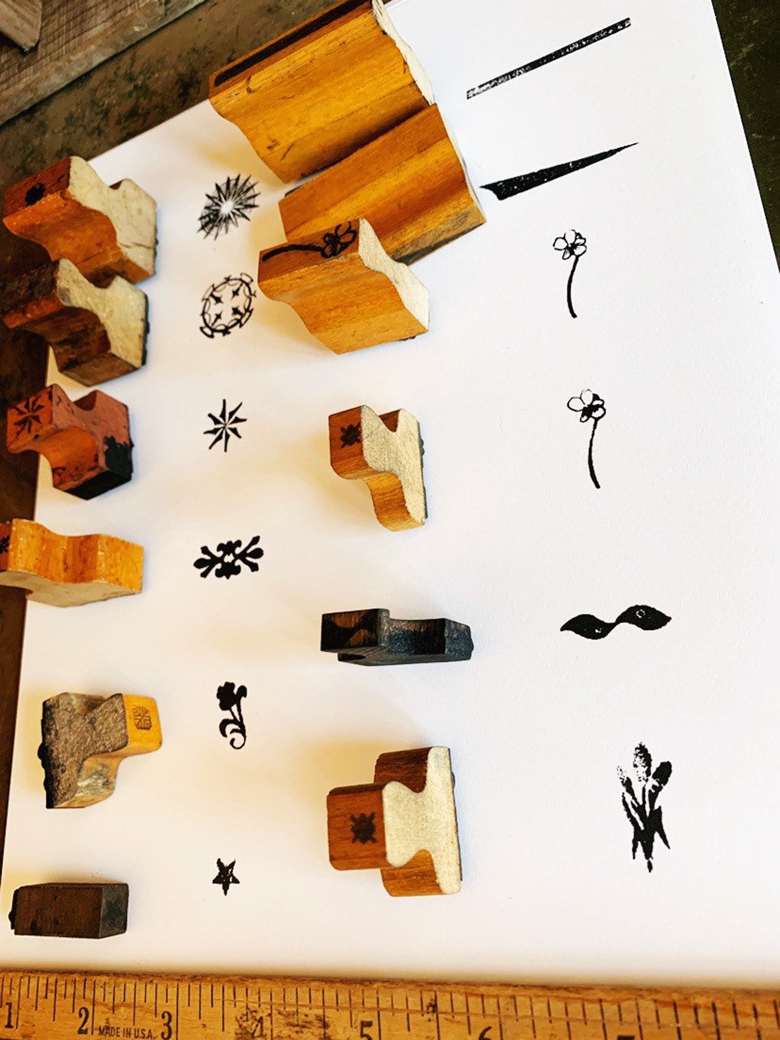 Vintage Rubber Design Stamps YOU CHOOSE Antique Picture - Etsy