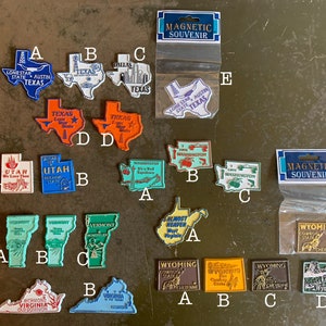 O-Z State Magnets, Vintage Collectible & Home State Gifts, Magnet ...