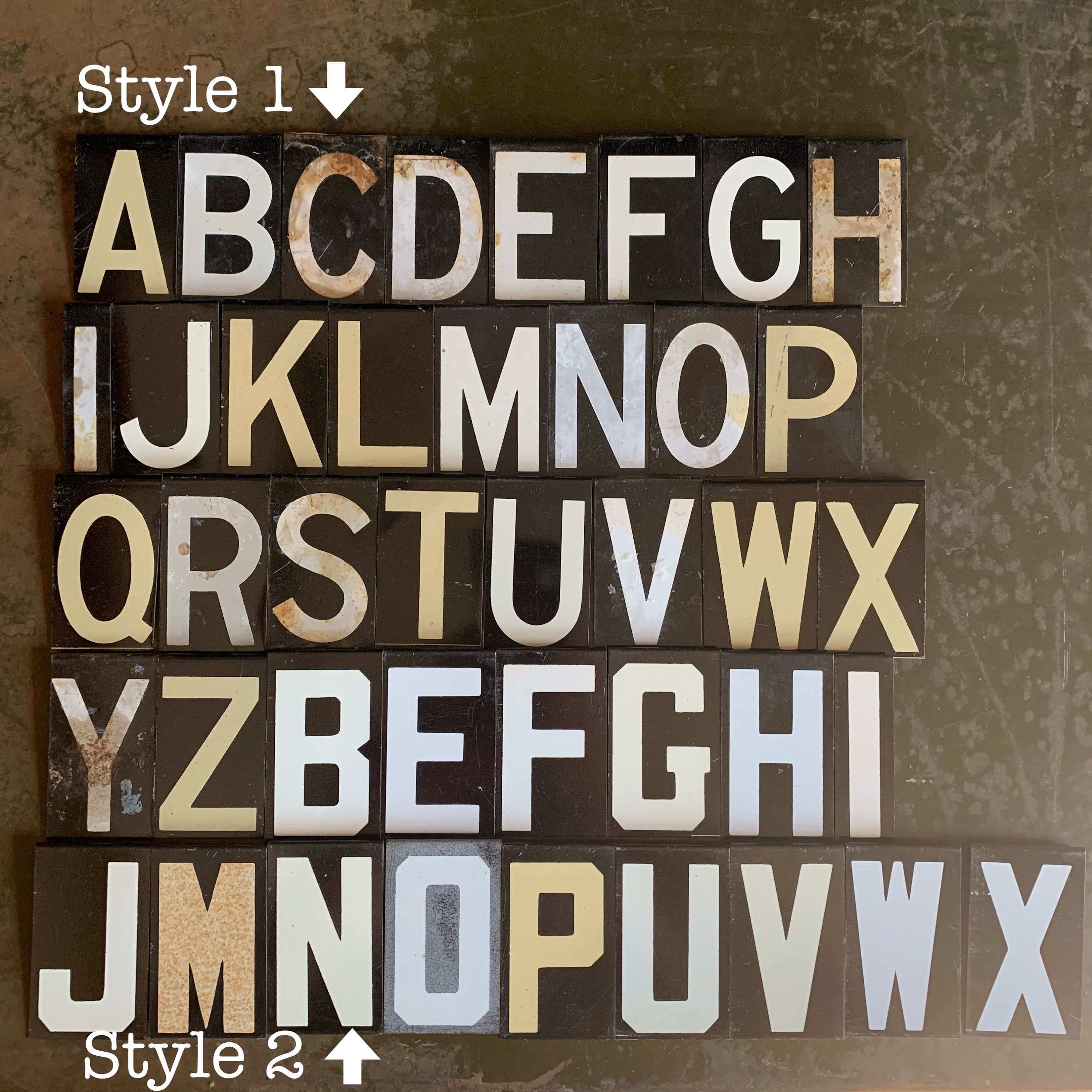 2 1/2 Vintage Metal Letters Unitype Industrial Sign Letters | Etsy