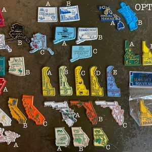 A-N State Magnets, Vintage Collectible & Home State Gifts, Magnet ...