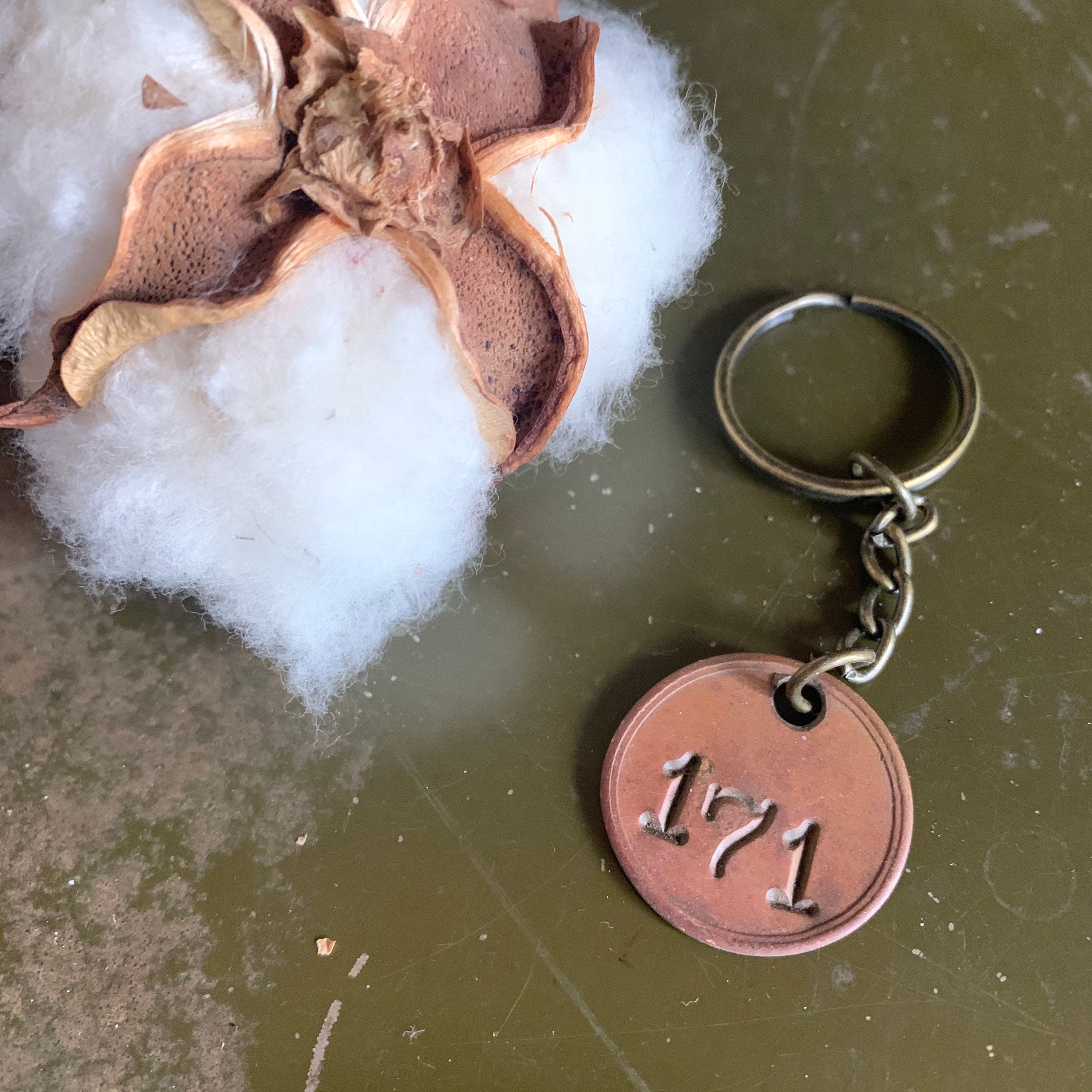 1” Vintage Brass Number Tags, Metal Key Fobs, Vintage Number Labels ...